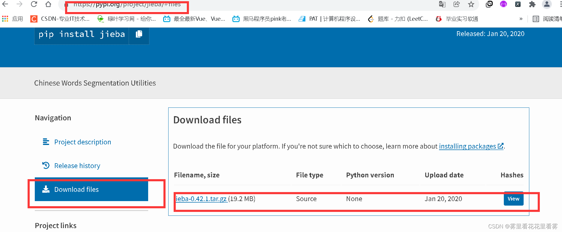 Anaconda安装jieba库实现中文自动分词功能（Anaconda没有jieba库 需要自己导入）_anacond中jieba分词-CSDN博客
