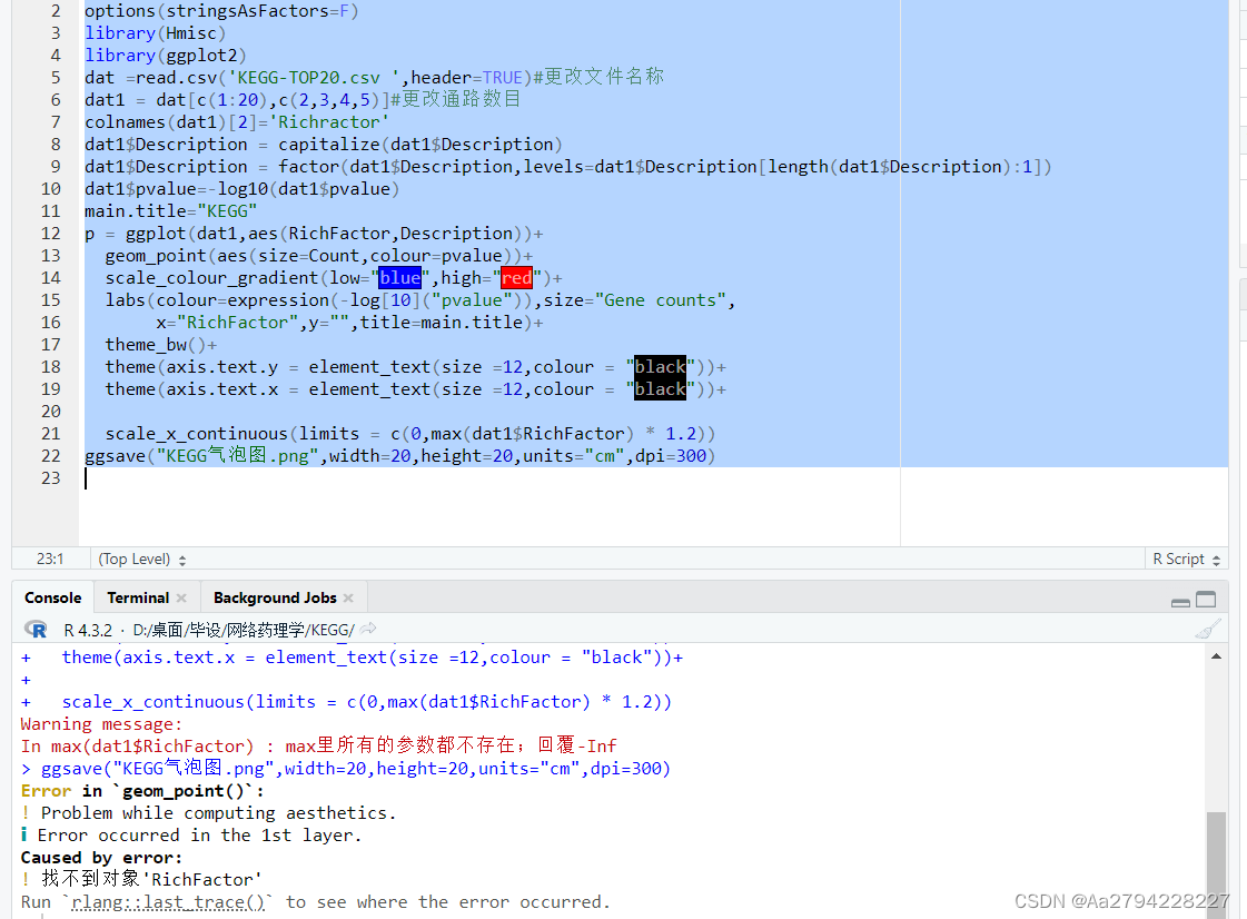 In max(dat1$RichFactor) : max里所有的参数都不存在；回覆-Inf这个问题怎么解决啊_in max(ids, na ...