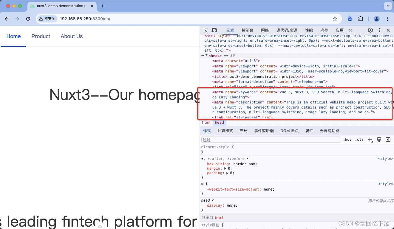 Vue3+Nuxt3 从0到1搭建官网项目，SEO搜索、中英文切换、图片懒加载_vue3 nuxt-CSDN博客