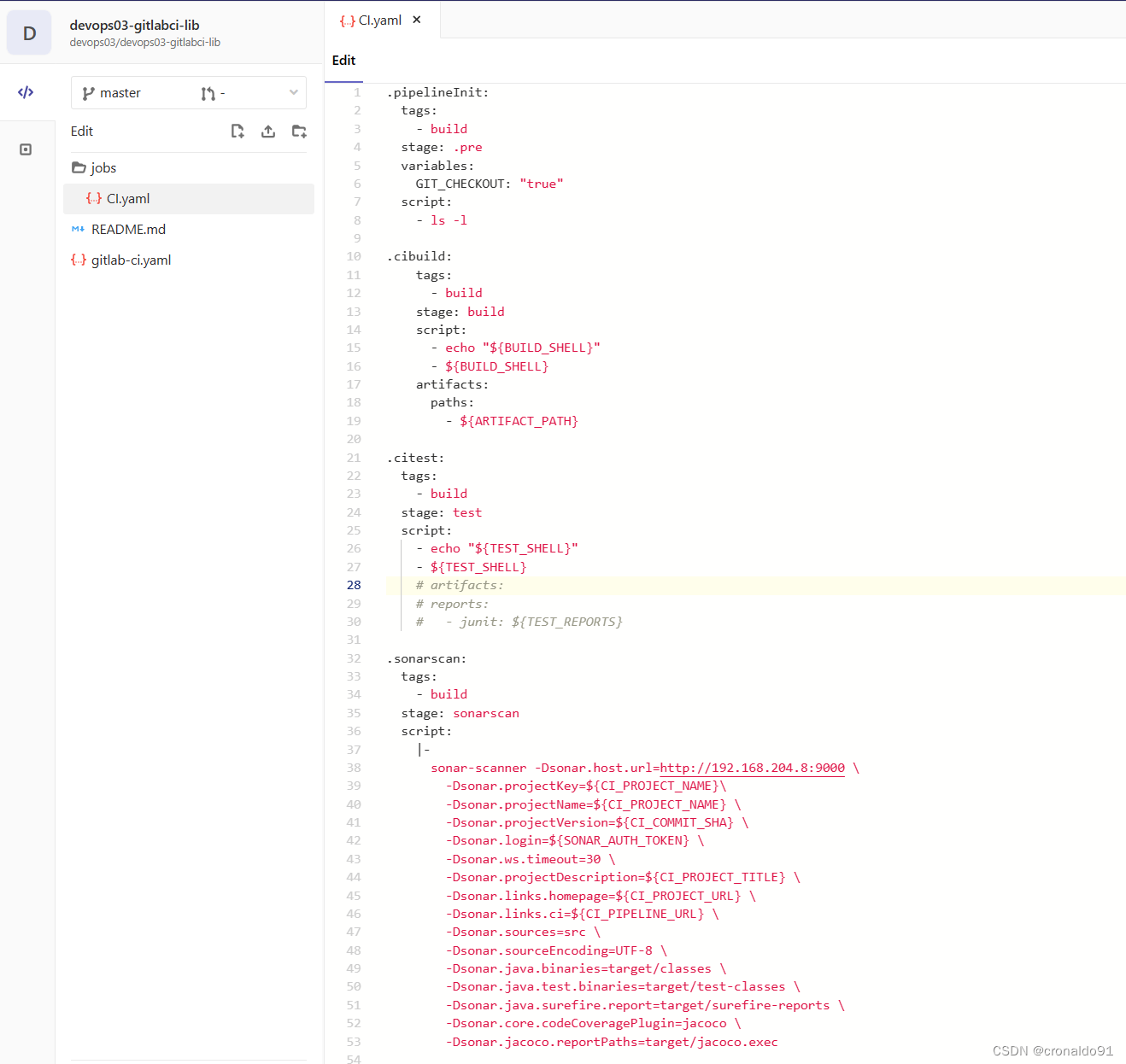 持续集成交付CICD：GitLabCI 实现Sonarqube代码扫描_gitlab 代码扫描-CSDN博客