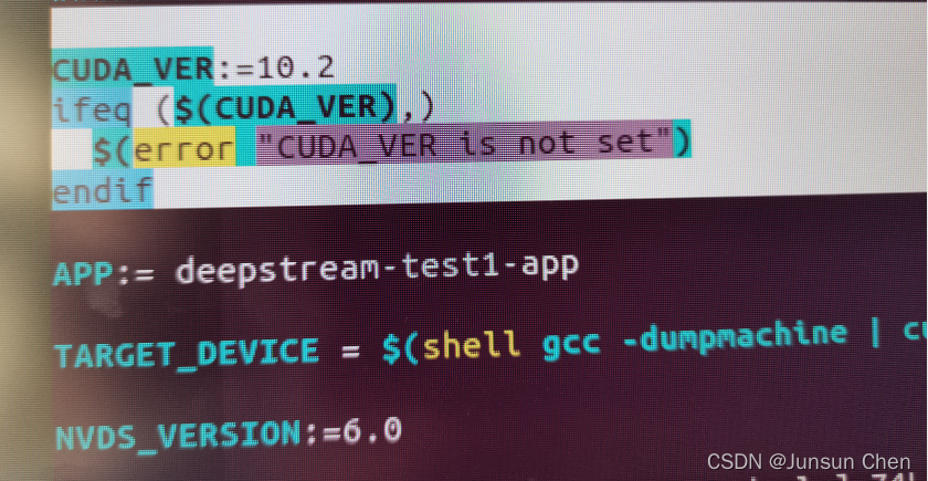 deepstream6.0运行示例出现Makefile:13: *** “CUDA_VER is not set“. Stop的解决方法_deepstream make cuda-CSDN博客