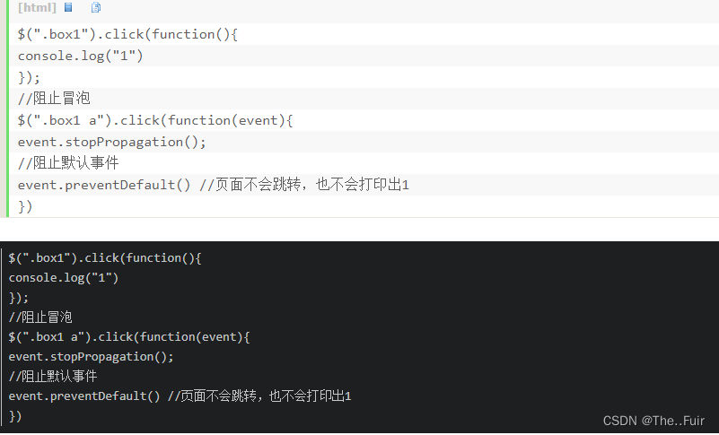 event.stopPropagation()和event.preventDefault()之间的联系-CSDN博客