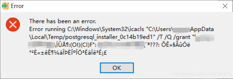 Postgresql 安装出错 Cusers T Q Grant 乱码postgresql打开安装包报错 Csdn博客
