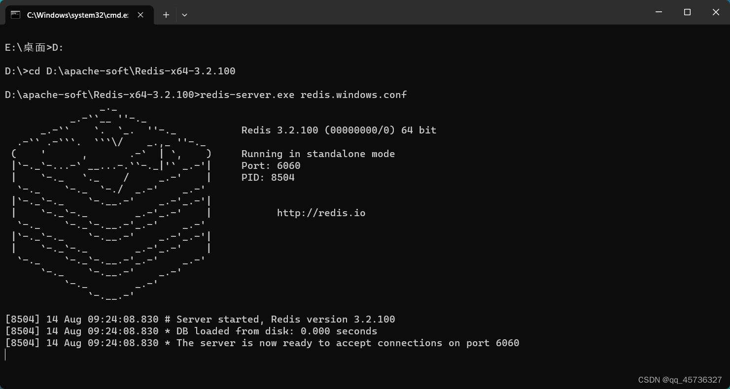 Redis 启动时绑定异常bind: No error（Creating Server TCP listening socket 127.0.0.1:6060: bind: No error ...