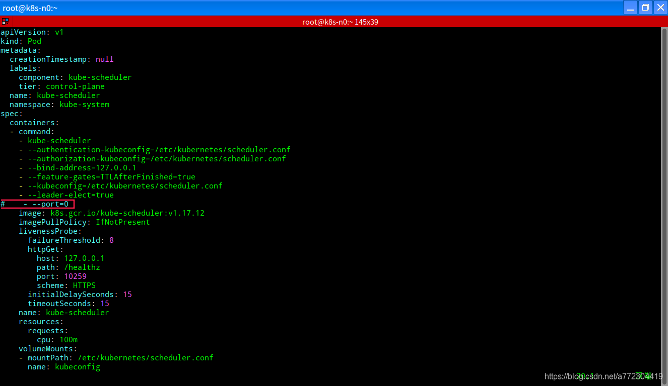 K8S报错：controller-manager Unhealthy Get http://127.0.0.1:10252/healthz: dial tcp 127.0.0.1:10252 ...