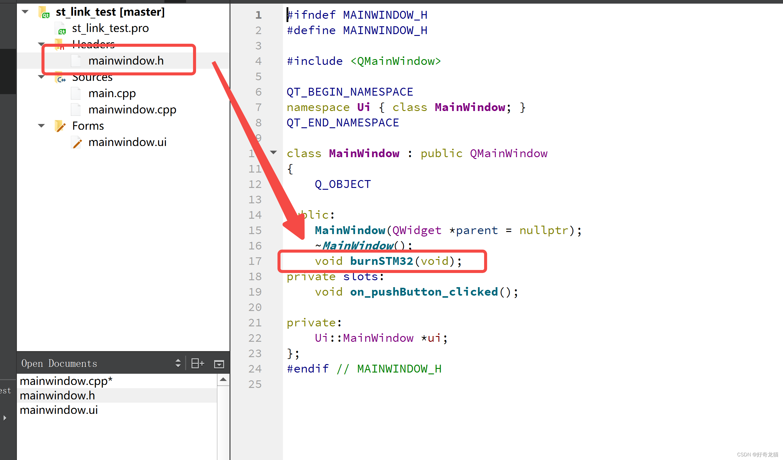 【QT调用ST-link-使用QT编写程序-调用ST-LINK_CLI.exe-烧写STM32F4xxx-基础样例】_qt stlink-CSDN博客