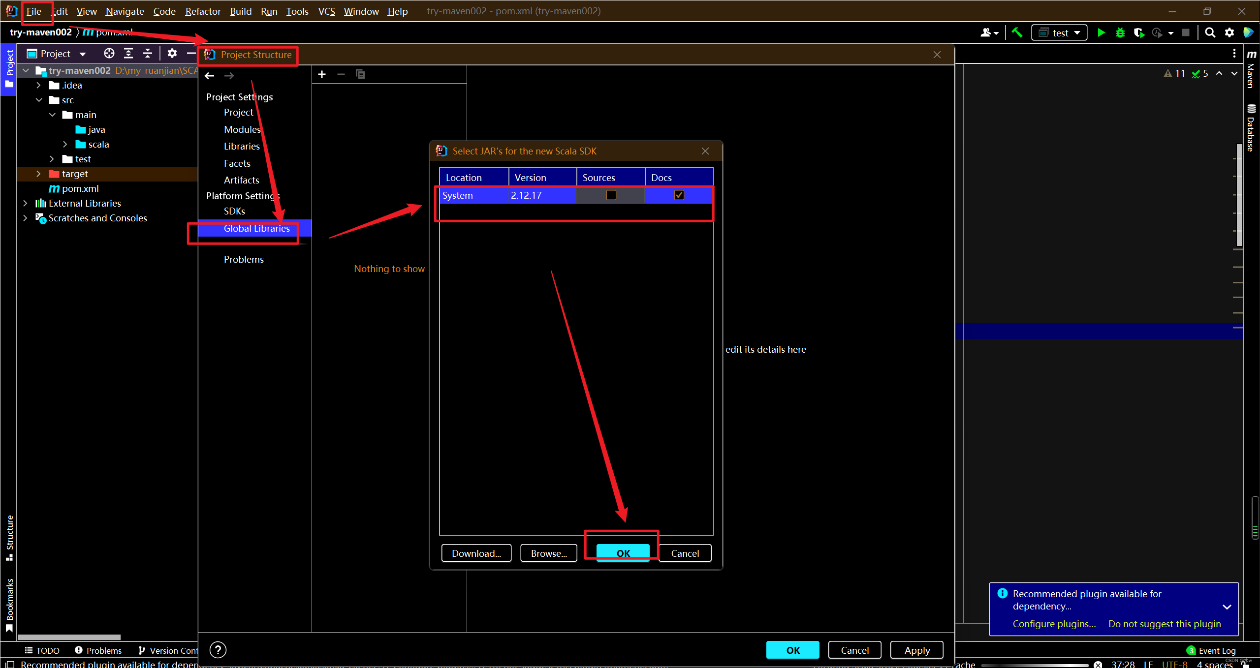 idea2021.3.3 创建maven-scala项目并解决遇到的问题_cannot find project scala library-CSDN博客