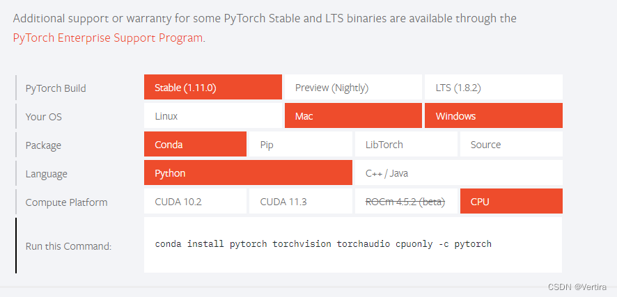 Pytorch CPU/GPU 安装方法。-CSDN博客