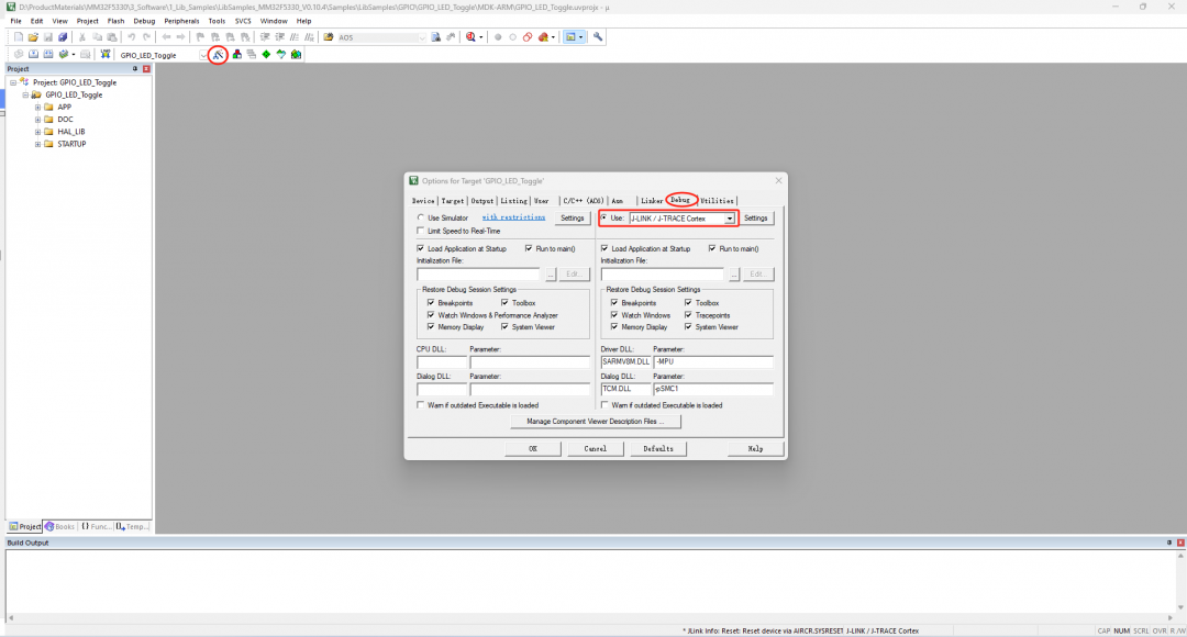 [MM32生态]MM32与J-LINK之初始（驱动、配置、测试）_jlink驱动-CSDN博客