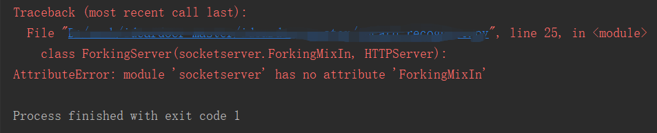 AttributeError: module 'socketserver' has no attribute 'ForkingMixIn'-CSDN博客