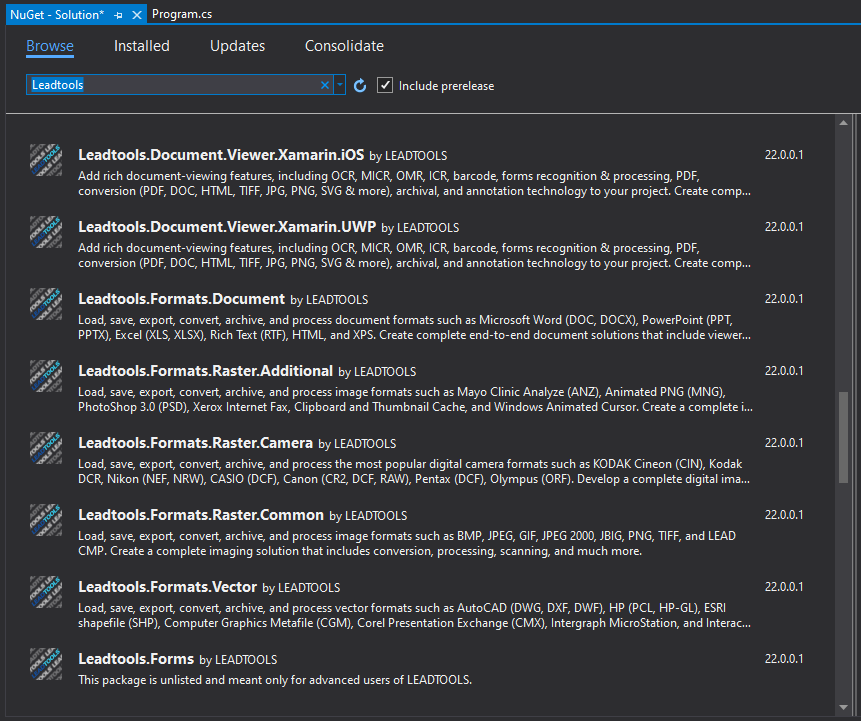 LEADTOOLS 入门教程: 添加引用并设置许可证 - C# .NET Core_leadtools 22.0.0.8注册码-CSDN博客