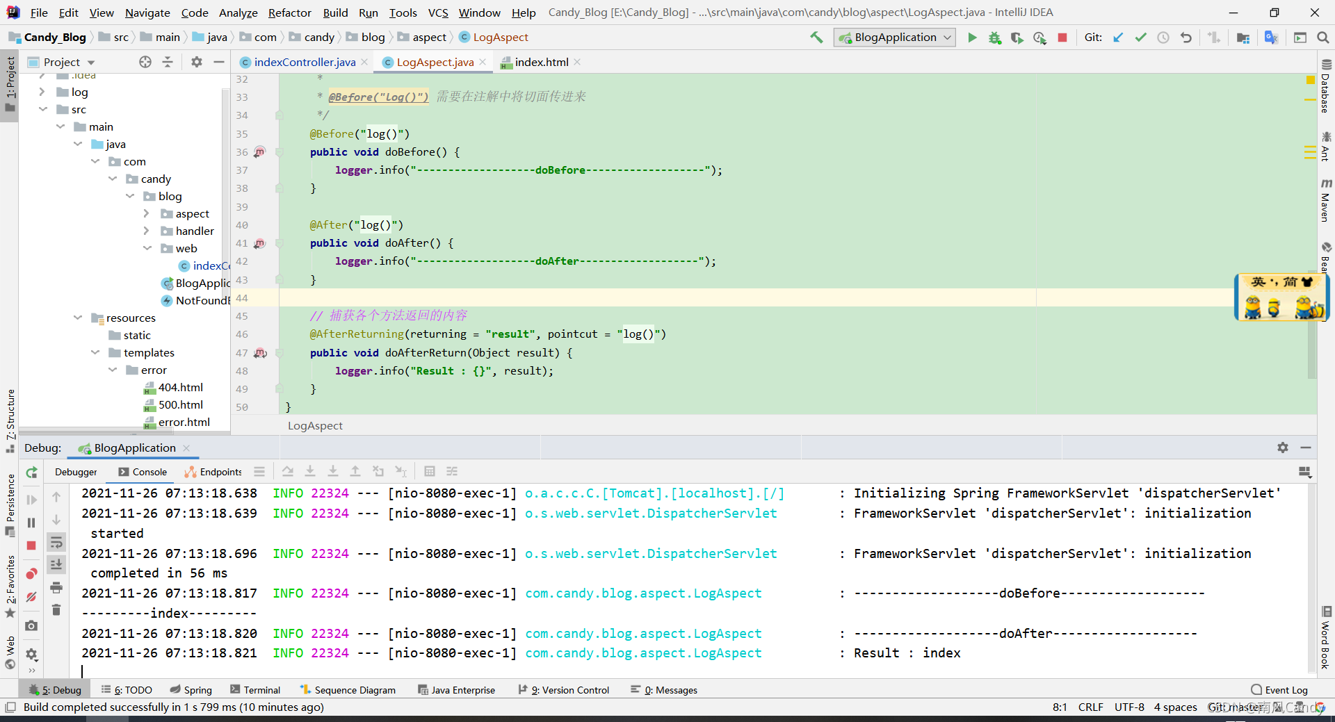 使用AOP进行日志处理与Web控制器测试-CSDN博客