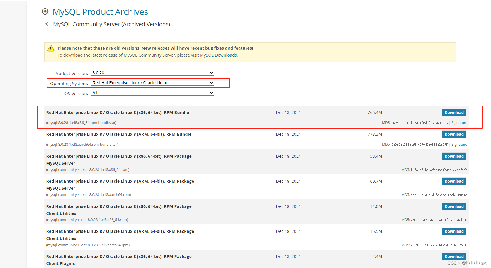 CentOS7安装MySQL8.0_mysql-community-icu-data-files-8.0.28-1.el7.x86 64-CSDN博客