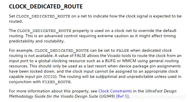 vivado CLOCK_DEDICATED_ROUTE约束的使用_clock dedicated route backbone-CSDN博客