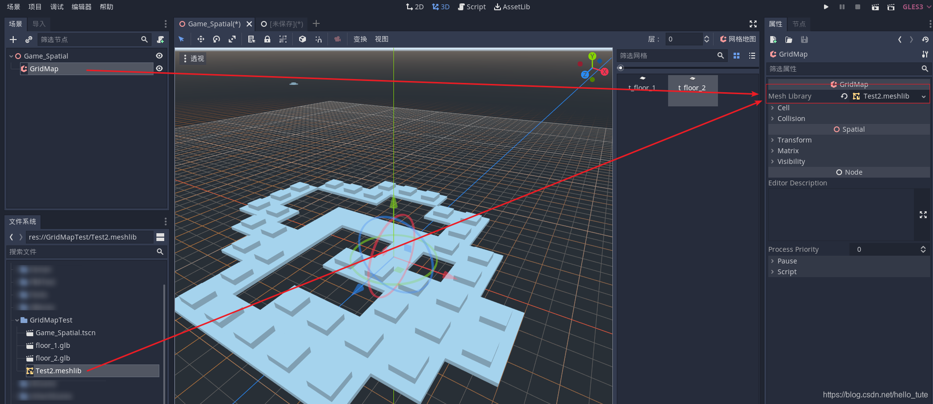 Godot Engine：使用GridMap创建三维TileMap_godot gridmap-CSDN博客