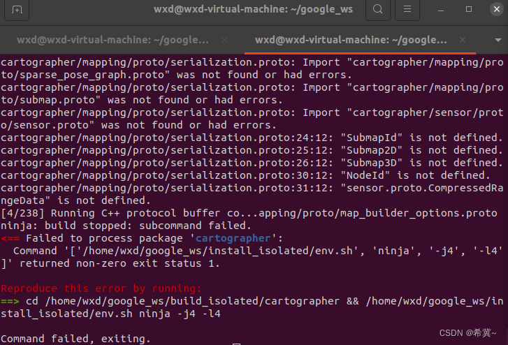 学习古月课程遇到的问题以及实践过程_无法定位软件包 python3-colcon-common-extensions-CSDN博客