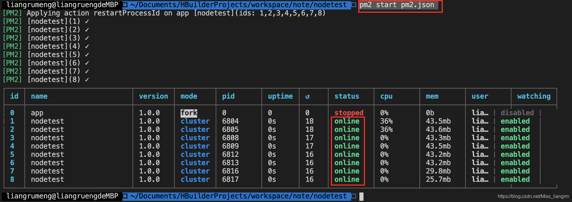 nodejs项目中使用pm2守护进程管理器_pm2 yarn start-CSDN博客