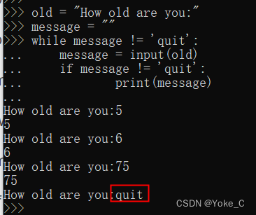 Python基础知识- input()和while 循环_python 循环input-CSDN博客