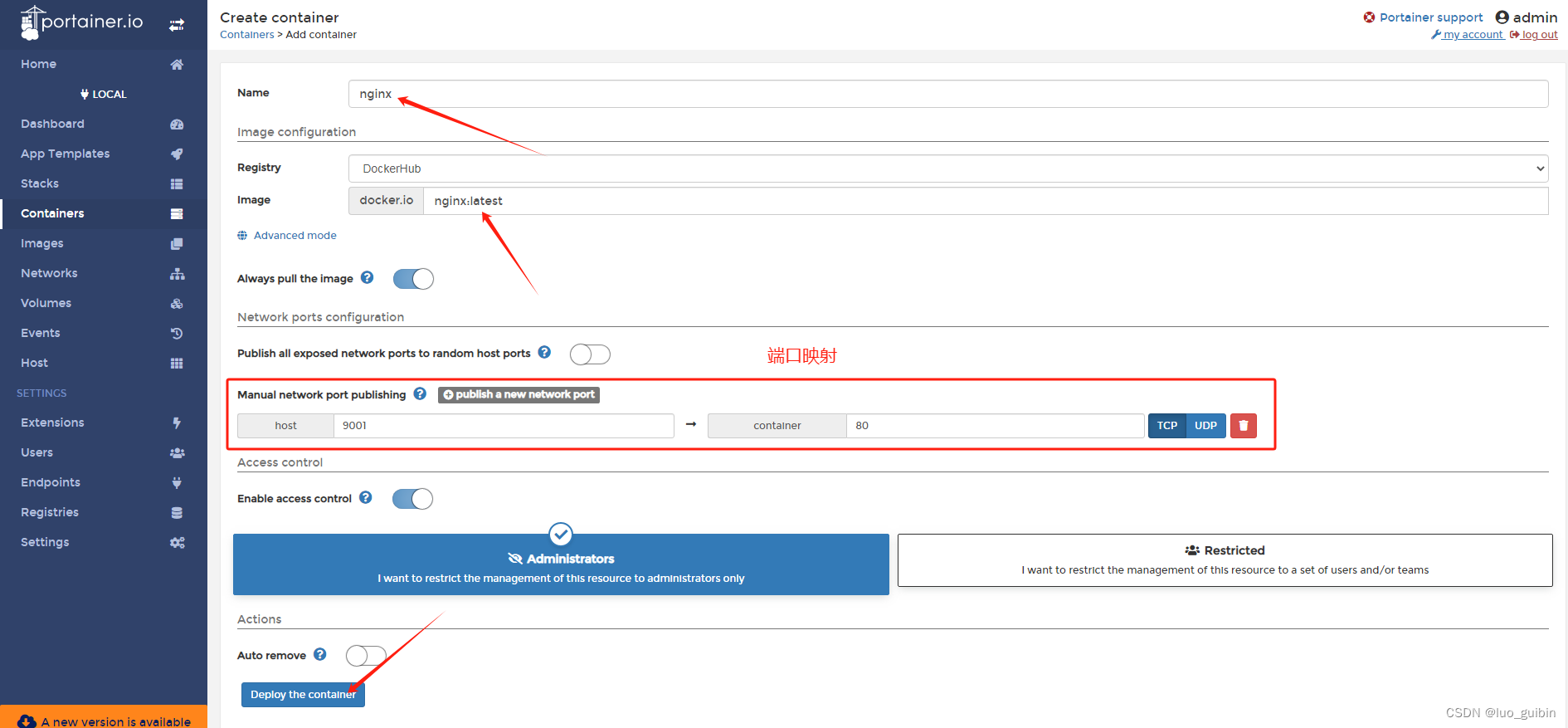 Docker Compose部署容器可视化管理平台portainerportainer Docker Compose Csdn博客 0648
