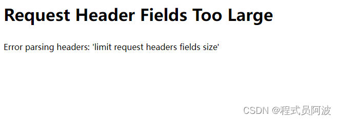 解决Request Header Fields Too Large问题：详细步骤与代码实例-CSDN博客