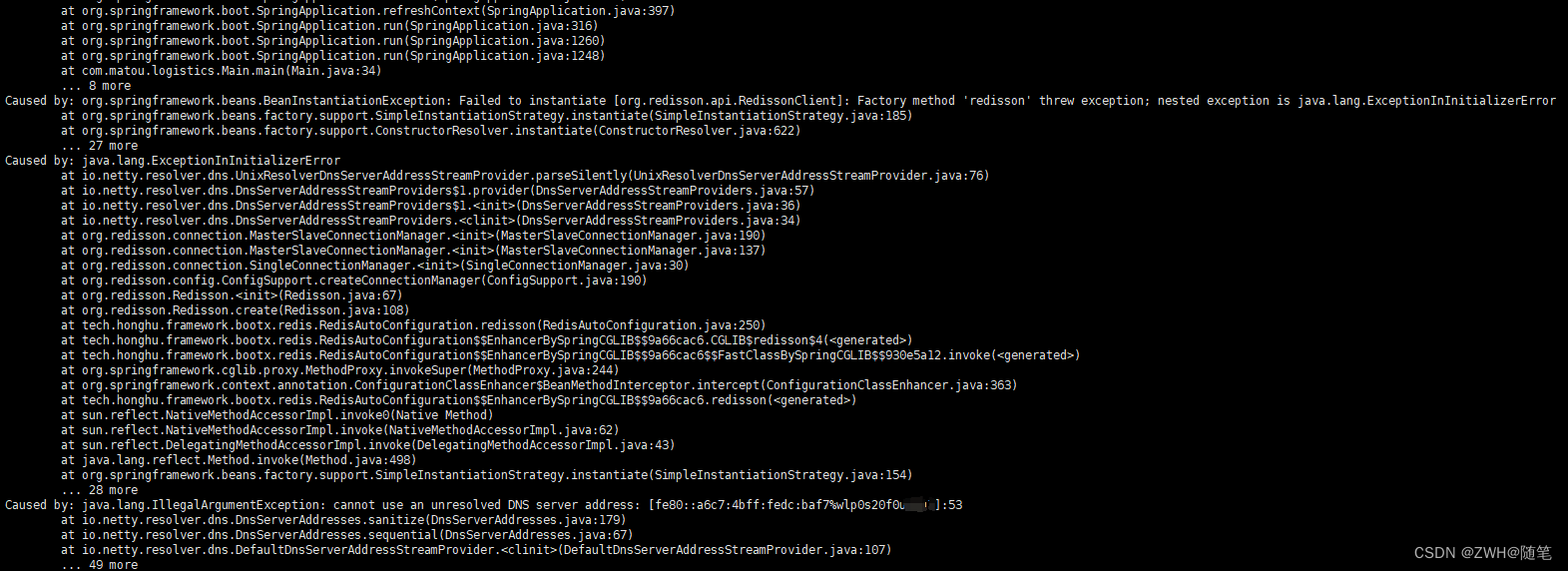 解决：cannot use an unresolved DNS server address: [fe80::a6c7:4bff:fedc:baf7%wlp0s20f0u]:53-CSDN博客