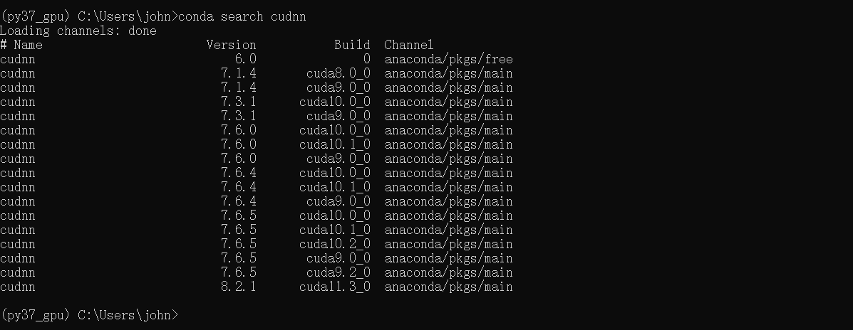 GTX1650 + tensorflow 配置方法 ------Python-3.7+cudatoolkit-10.0.130+cudnn-7.6.0+tensorflow-gpu==1.13 ...