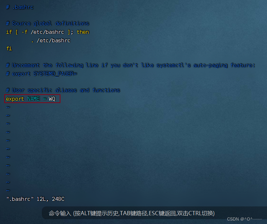 .bashrc-bash: export: `=`: 不是有效的标识符_export 不是有效的标识符-CSDN博客