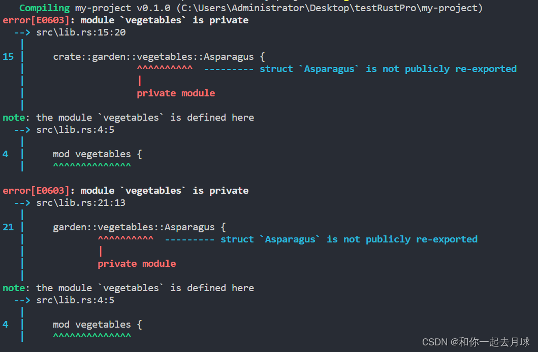 使用包、Crate 和模块管理项目（上）_包和crate-CSDN博客