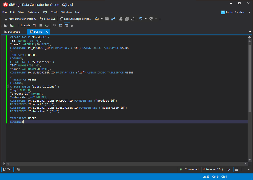 data generator for oracle,dbForge Data Generator for Oracle教程：如何以动态增长模式 ...