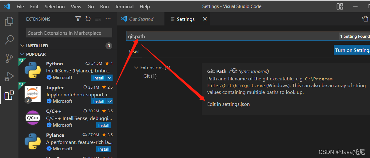 【VSCode】配置git图文_vscode git.path-CSDN博客