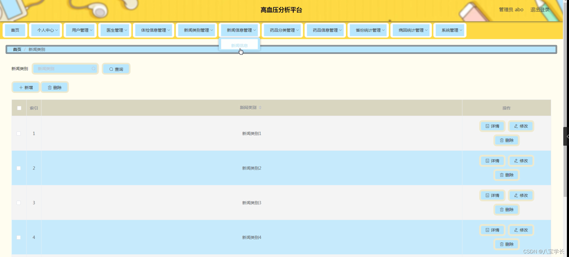 Springboot毕设项目高血压分析平台543o7javavuemybatismavenmysqlsprnig）javaapp对血压数据进行分析 Csdn博客