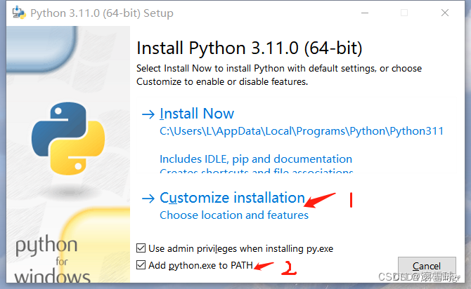 Windows下安装python3教程_win python3.9安装-CSDN博客