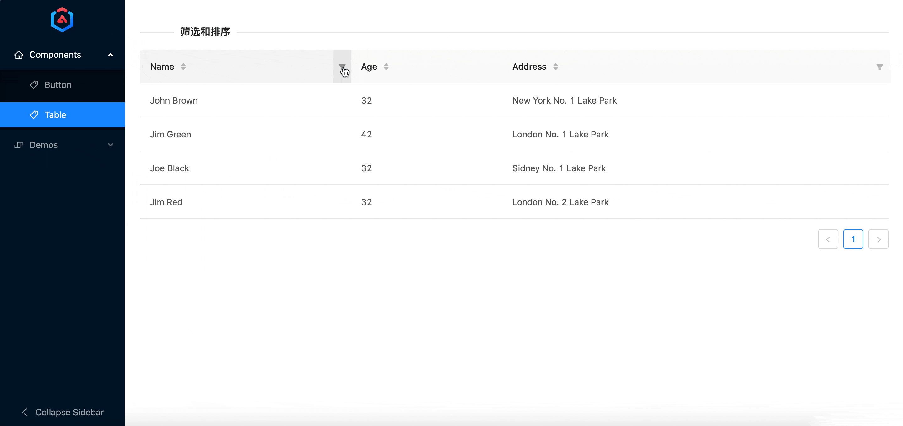 angular单选按钮_[Angular 组件库 NG-ZORRO 基础入门] - Table：排序 / 筛选-CSDN博客