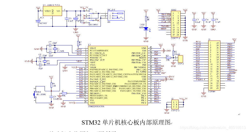 基于STM32单片机的多路五路抢答器时间显示方案原理图程序设计_#include "led.h" #include "delay.h" #include "sys.-CSDN博客