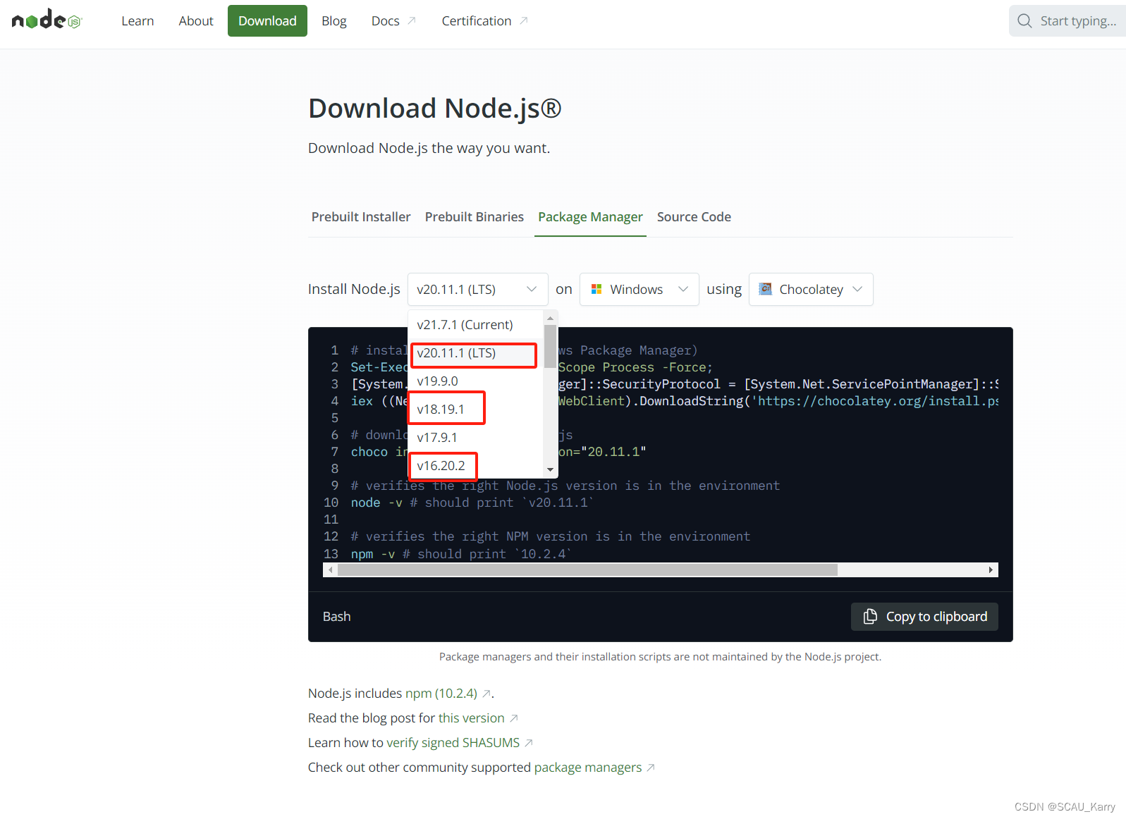 Windows管理多版本nodejs方法_windows nodejs 多版本-CSDN博客