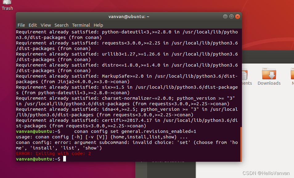 Kinova之ros_kortex编译conan出错的问题_conan config: error: argument subcommand: invalid -CSDN博客