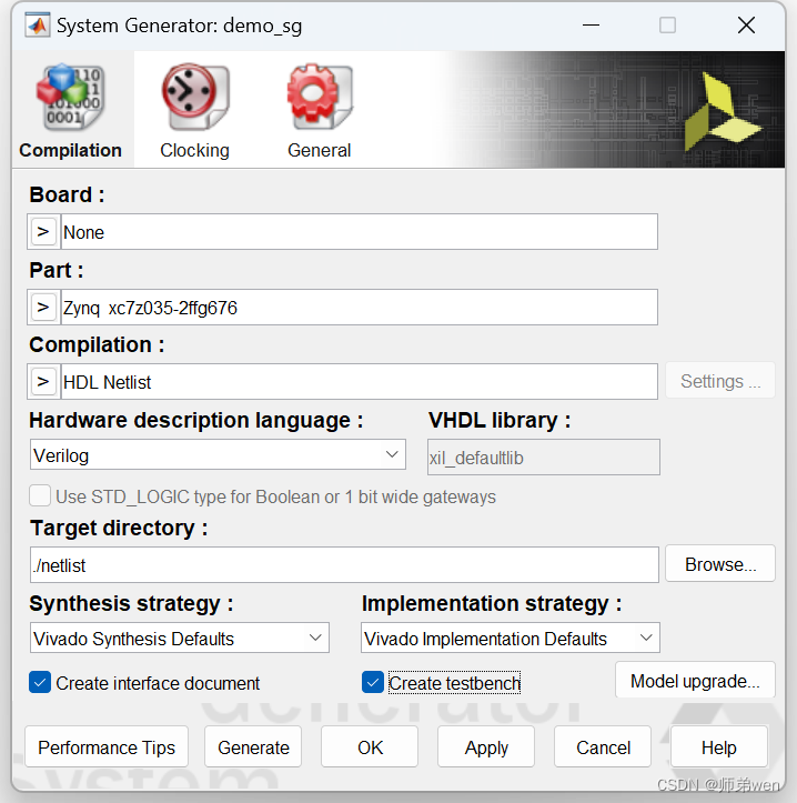 基于system generator完成matlab与vivado的联合设计_vivado matlab-CSDN博客