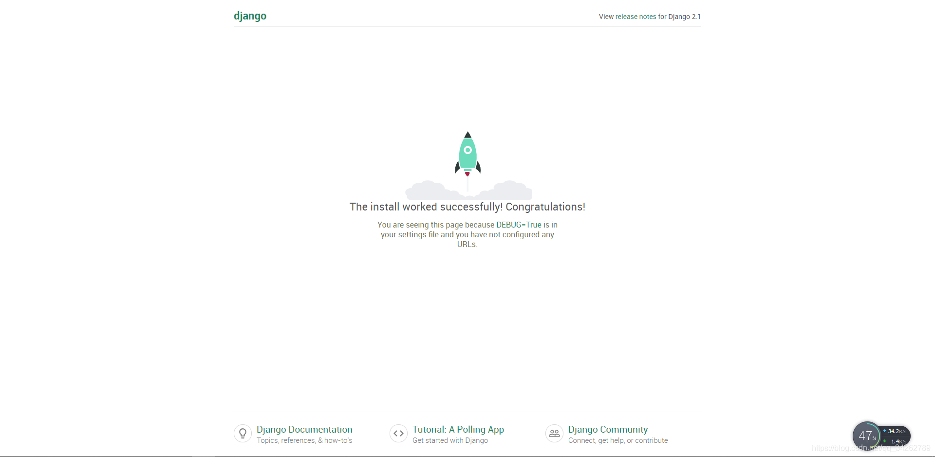 Django2.0笔记-创建并运行第一个Django项目_django version 2.0.13, using settings 'helloworld.-CSDN博客
