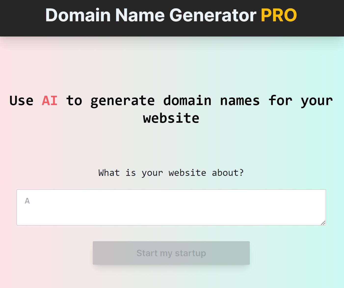AI域名生成器-Domain Name Generator PRO-CSDN博客