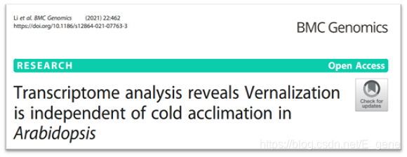 易基因 - 文献科普 | 新鲜出炉的时序转录组文章，研究思路是亮点_time-course transcriptome analysis-CSDN博客