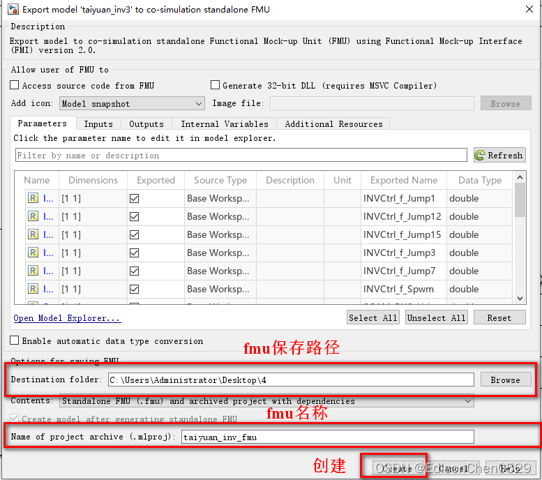 在MATLAB/Simulink中导出FMU_fmu matlab-CSDN博客