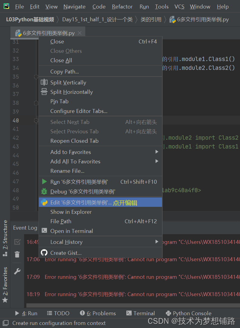 【PyCharm 使用指南】之 error running-CSDN博客