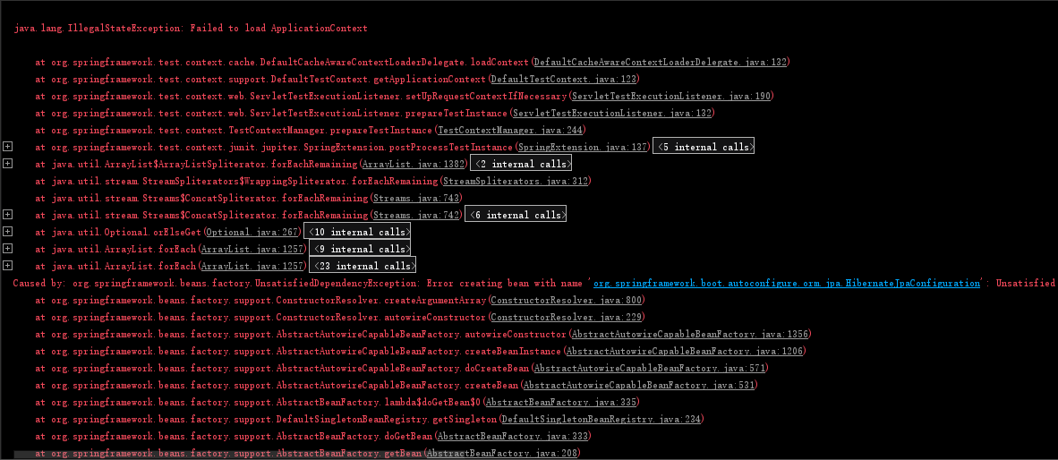 异常： Error creating bean with name ‘org.springframework.boot.autoconfigure.orm.jpa ...