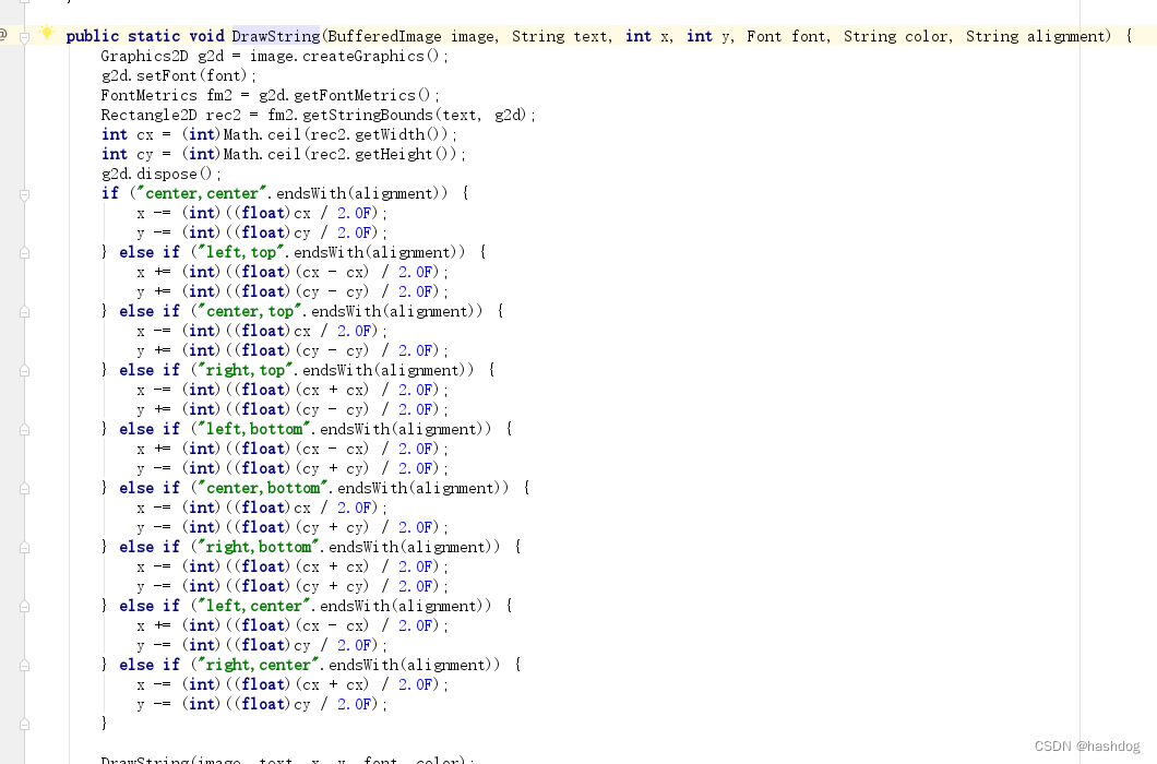 Java画图drawString居中(字符串在图片居中,或者其他对齐方式)_java drawstring居中对齐-CSDN博客