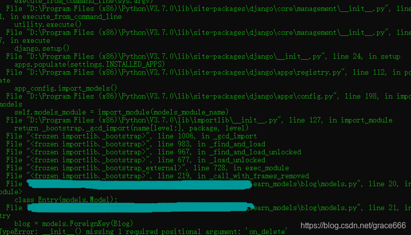 Django 报 __init__() missing 1 required positional argument: 'on_delete‘-CSDN博客