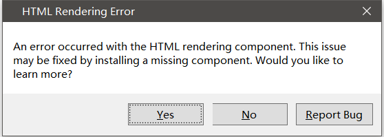 MarkdownPad2一直弹窗显示HTML Rendering Error(HTML 渲染错误)的解决办法_markdownpad2怎么设置不提示错误信息-CSDN博客