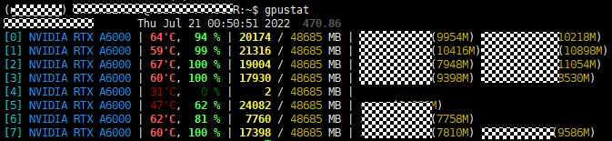 ubuntu下实时查看GPU使用情况的两种方式（nvidia-smi、gpustat）及结束占用GPU进程的命令_ubuntu查看gpu占用 ...