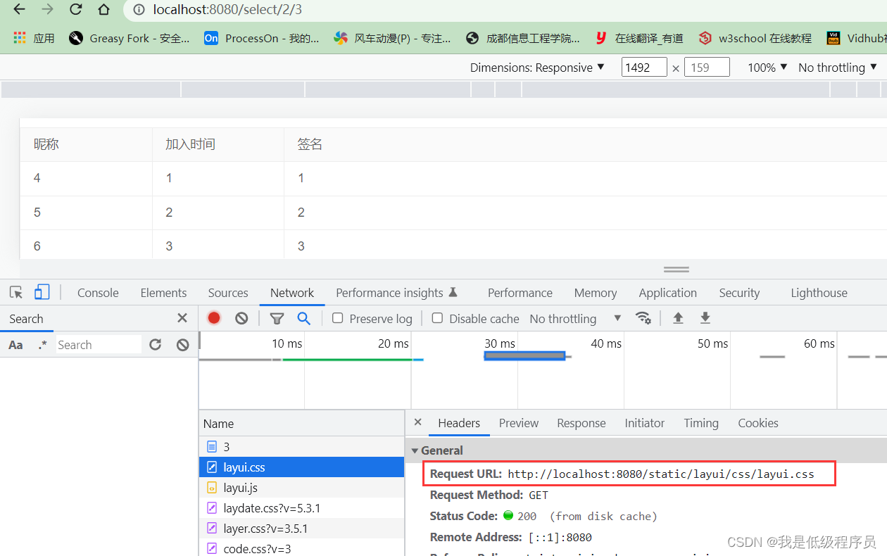 spring boot o.s.web.servlet.PageNotFound : No mapping for GET /select/static/layui/css/layui.css ...