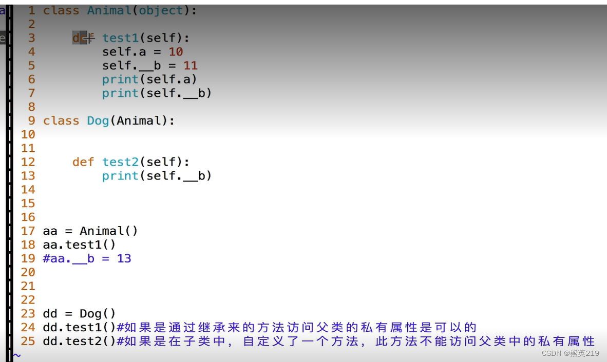 Python 中的私有方法和私有属性 Csdn博客 5519